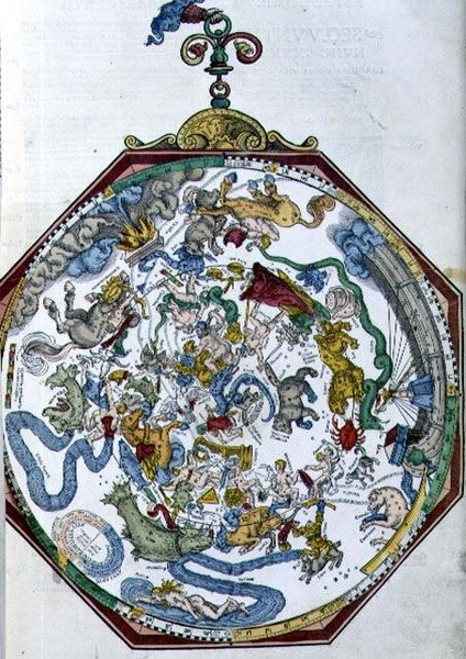 The Positions of the Constellations in the Northern Skies, Illustration ...