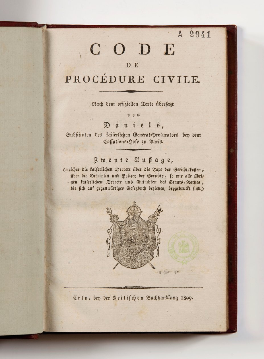 Napoleonic Code of Civil Procedure for the French Departments of the ...