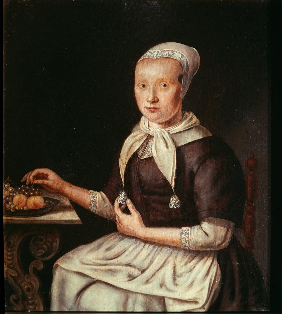 Portrait of a German Peasant on the Fruit Platter