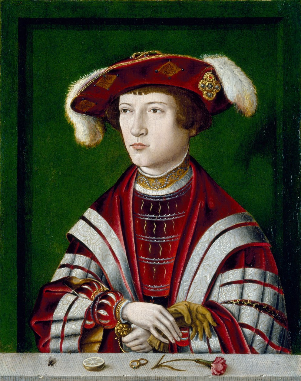 Portrait of a Nobleman by German School: Fine art print