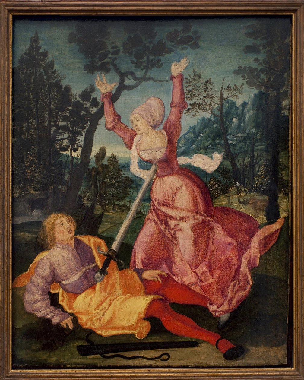 Pyramus and Thisbe by German School: Buy fine art print