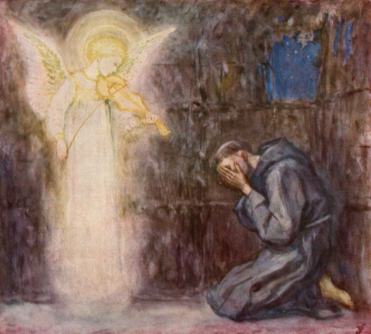 St Francis and the Angel with the heavenly violin