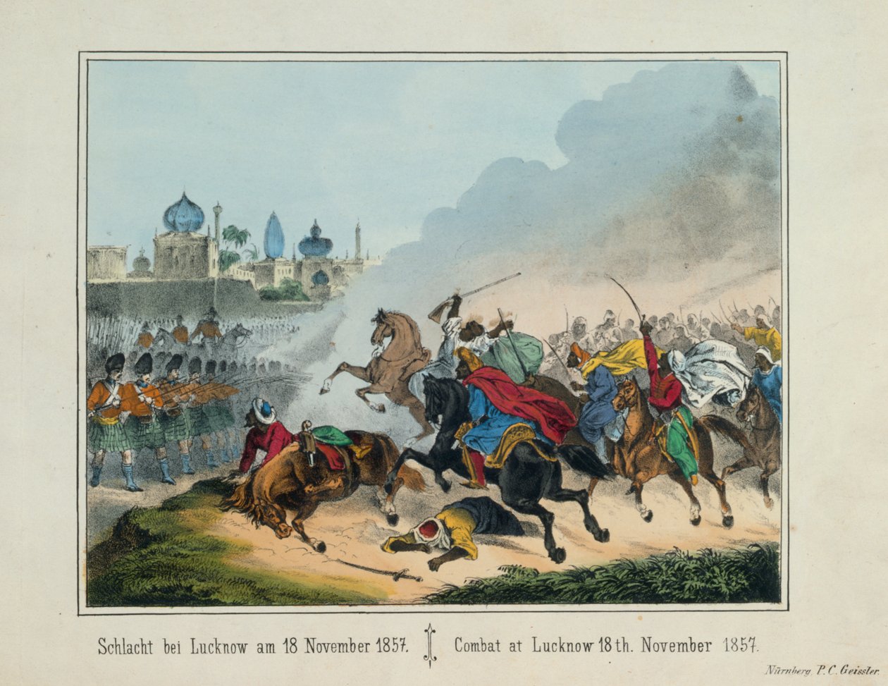 The Siege of Lucknow in Uttar Pradesh during the Indian Rebellion of 1857