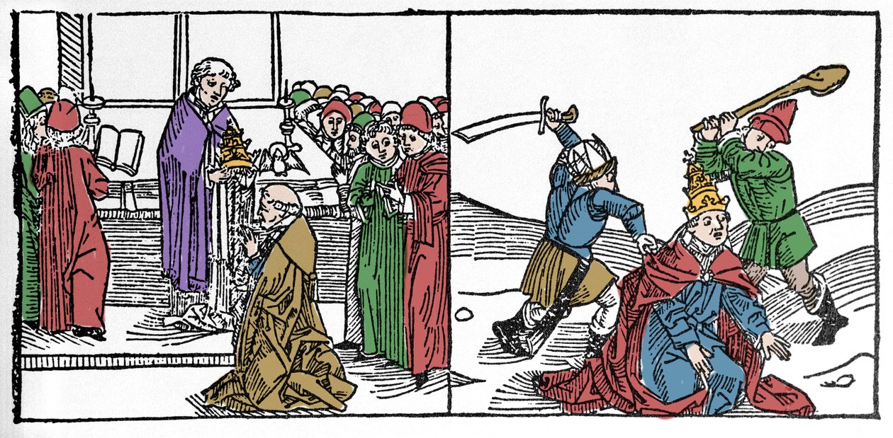 The Martyrdom of Saint Fabien, Pope tortured then decapitated, under ...