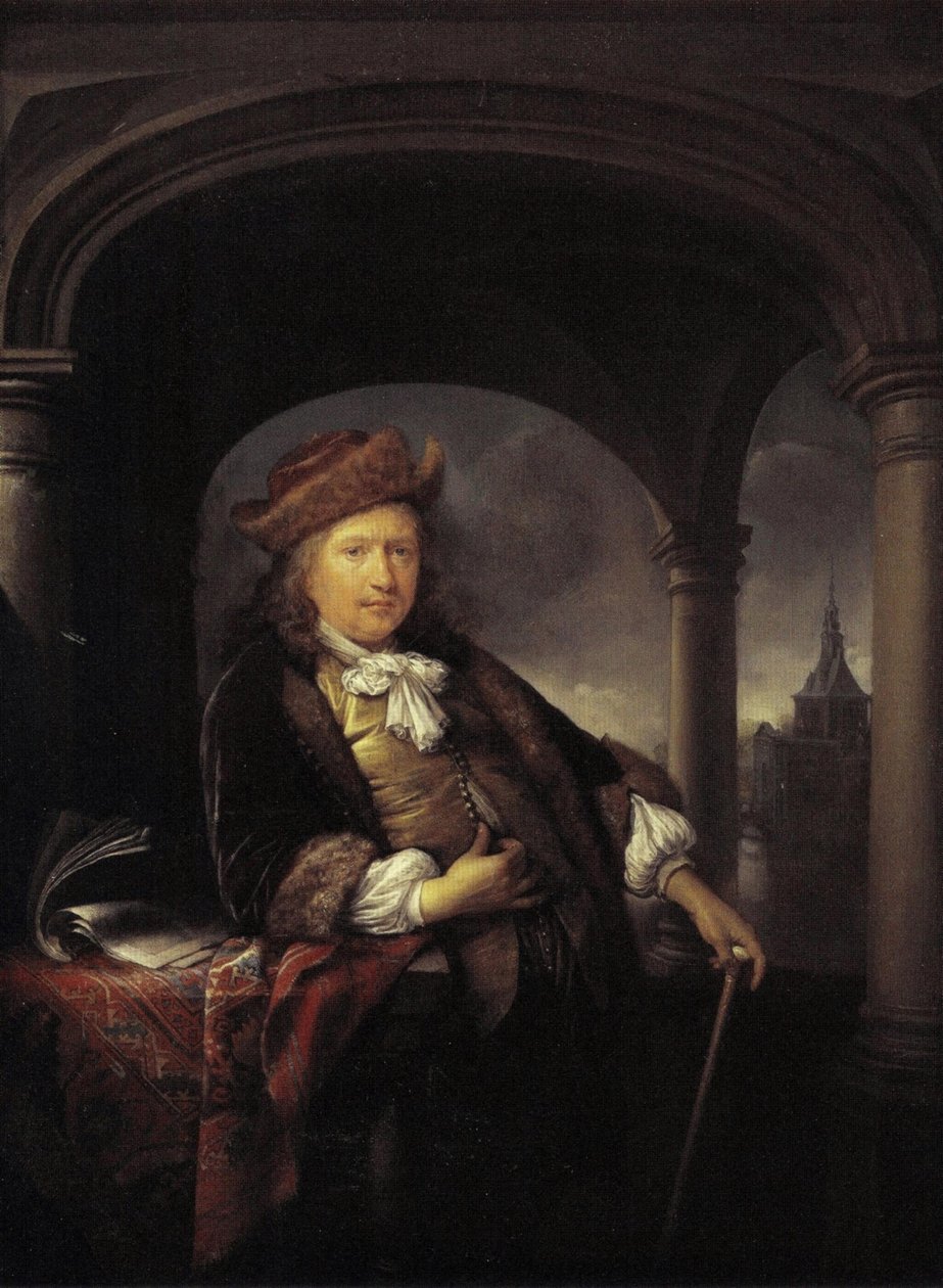 Self-Portrait at Age Fifty by Gerrit Dou: Fine art print