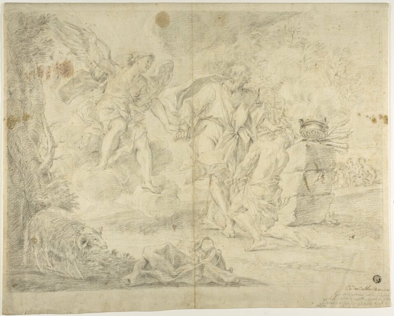 Abraham's Sacrifice of Isaac by Giacinto Calandrucci