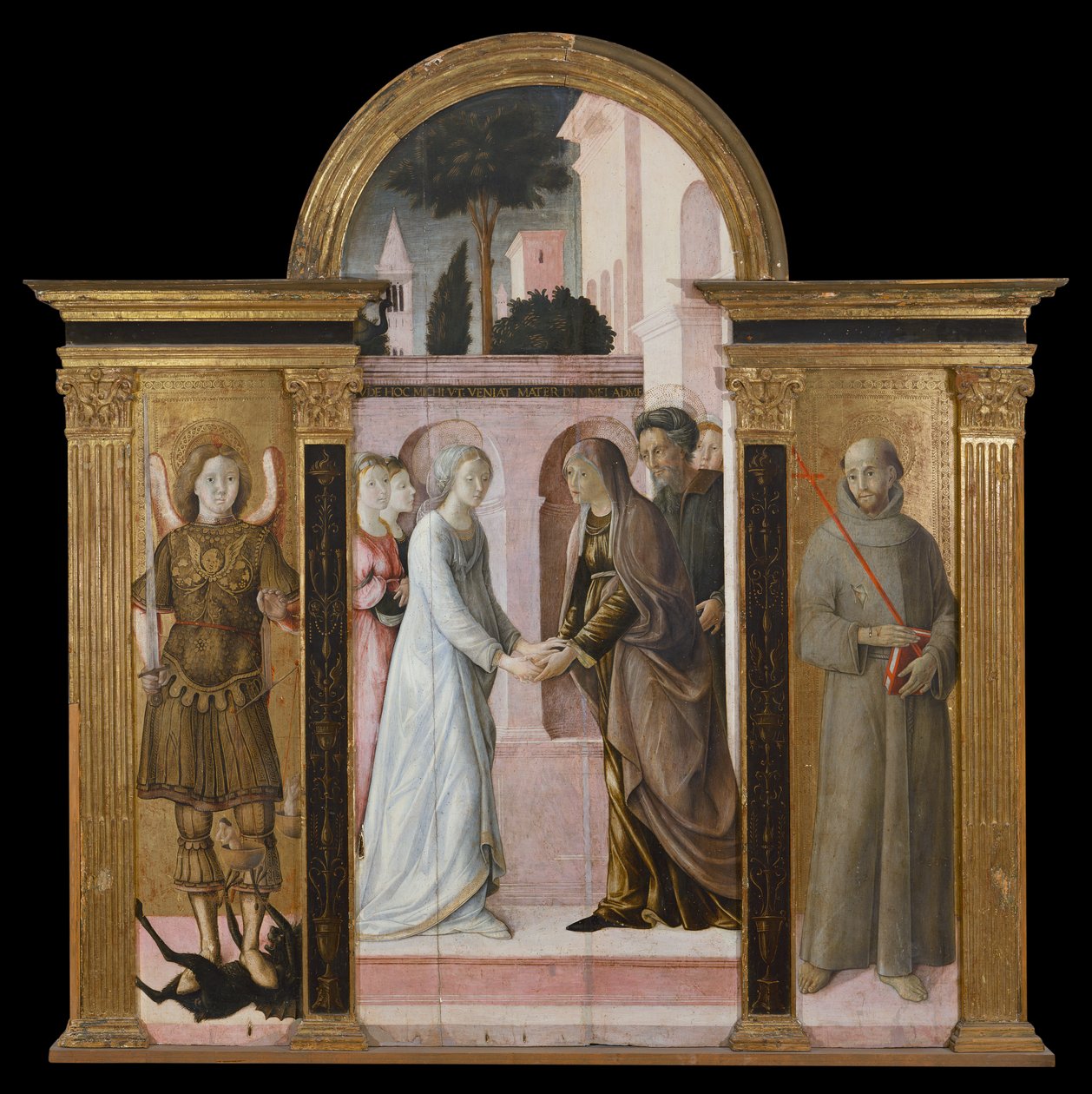 Triptych: The Visitation, between St. Michael and St. Francis