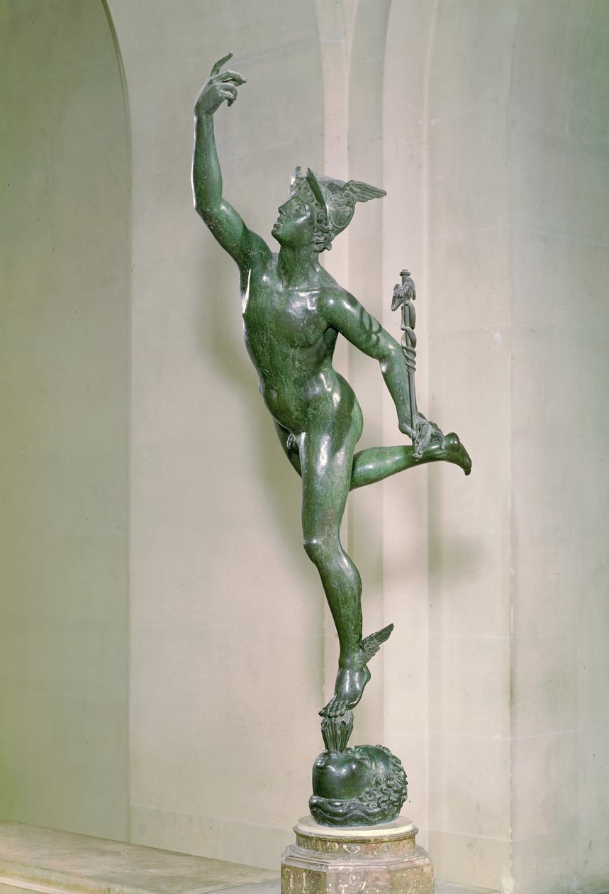 Statue of Mercury by Giambologna: Premium art reproduction