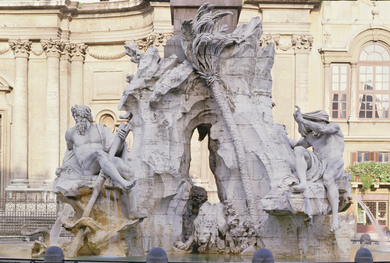 Fountain of the Four Rivers, 1651 by Gian Lorenzo Bernini