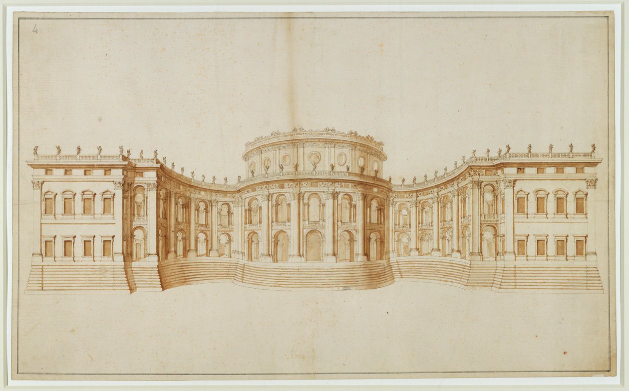 Project for the Louvre by Gian Lorenzo Bernini