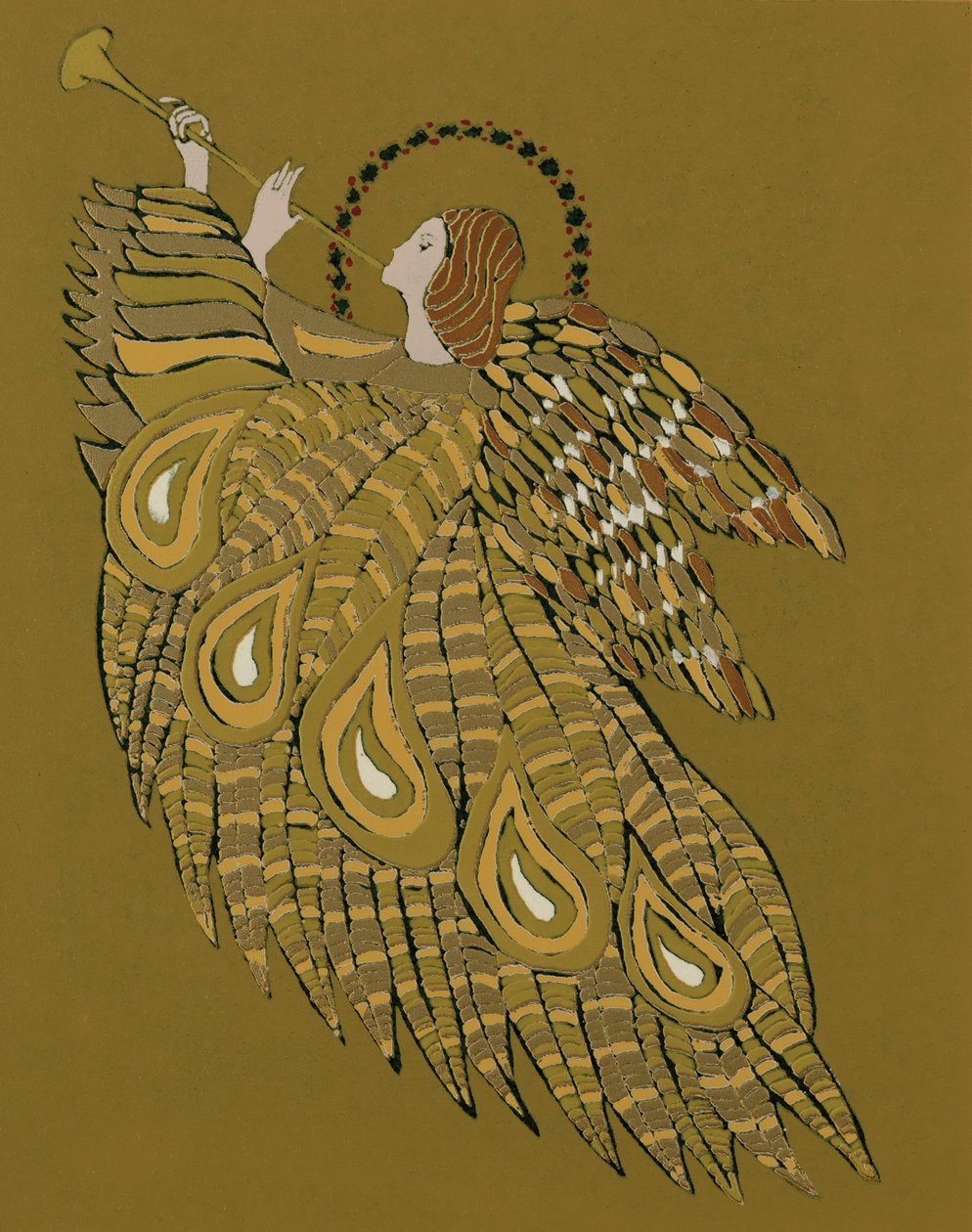 Musical Angel by Gillian Lawson: Premium art reproduction