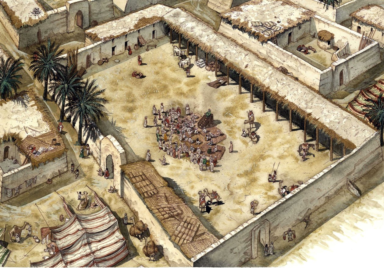 Islam: The House of the Prophet Muhammad After His Arrival in Medina in ...