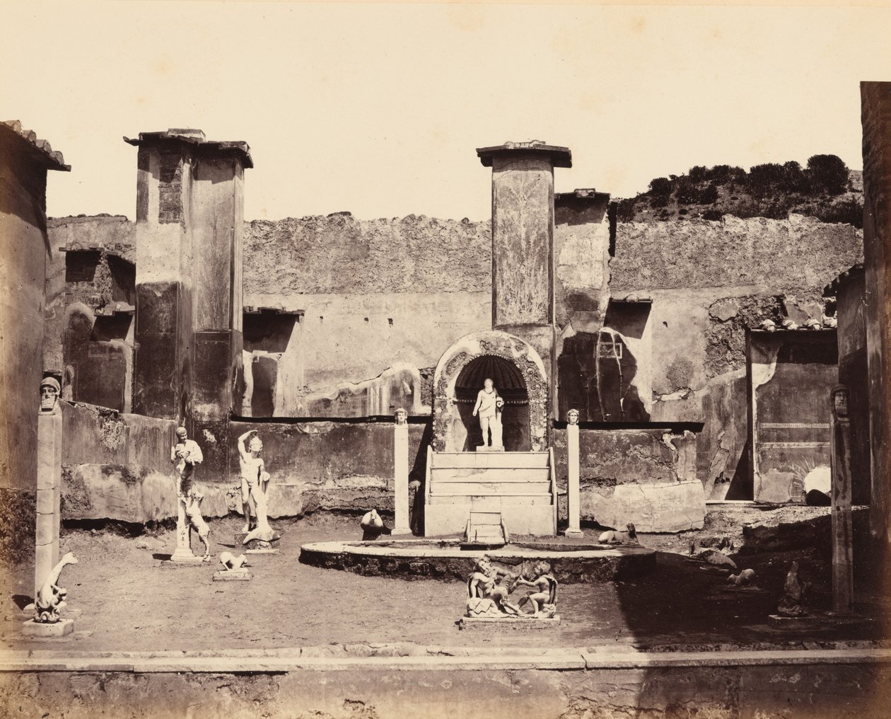 House of Marco Lucrezio, Pompeii, c. 1870 by Giorgio Sommer