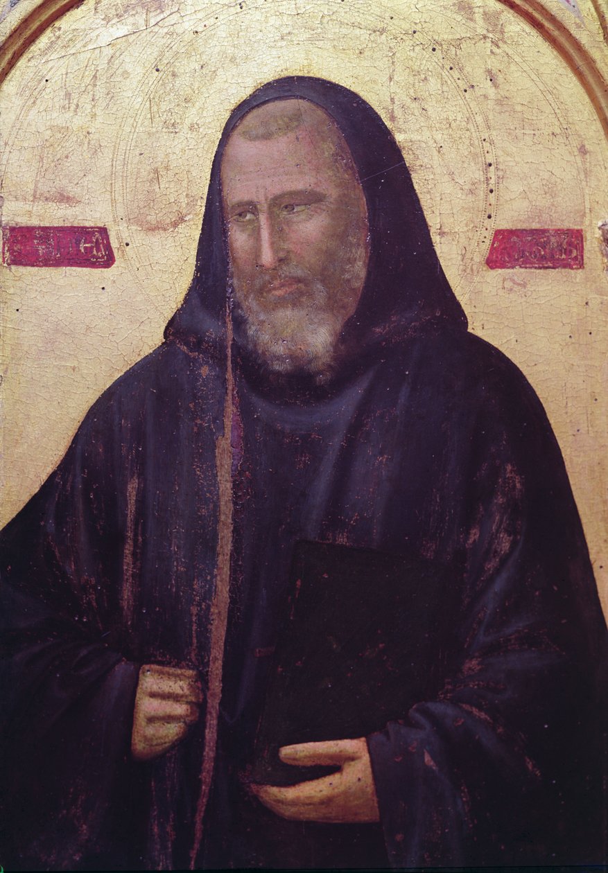 St. Benedict, Far Right Panel of the Badia Altarpiece, c.1301 (detail)
