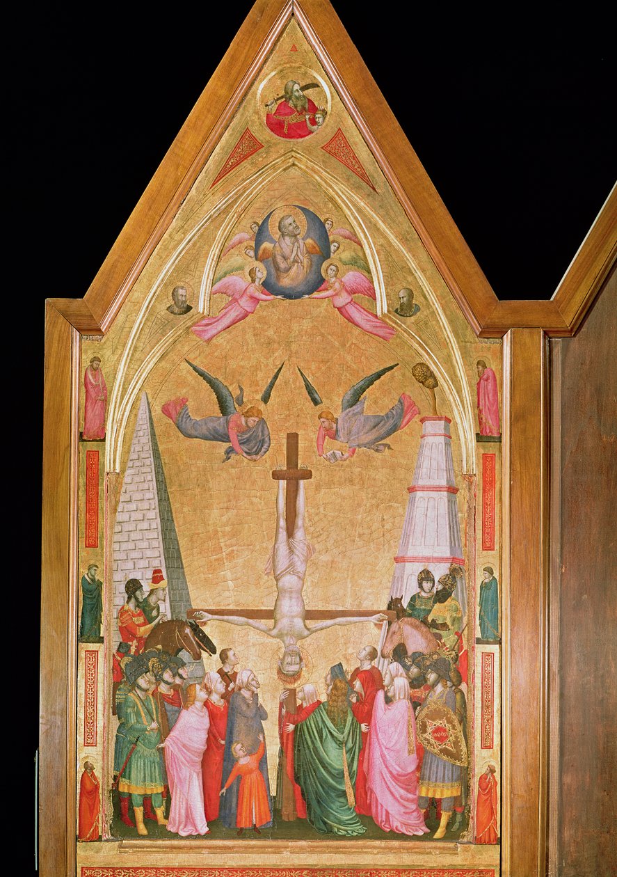 The Crucifixion of St. Peter, Left Hand Panel from the Stefaneschi ...