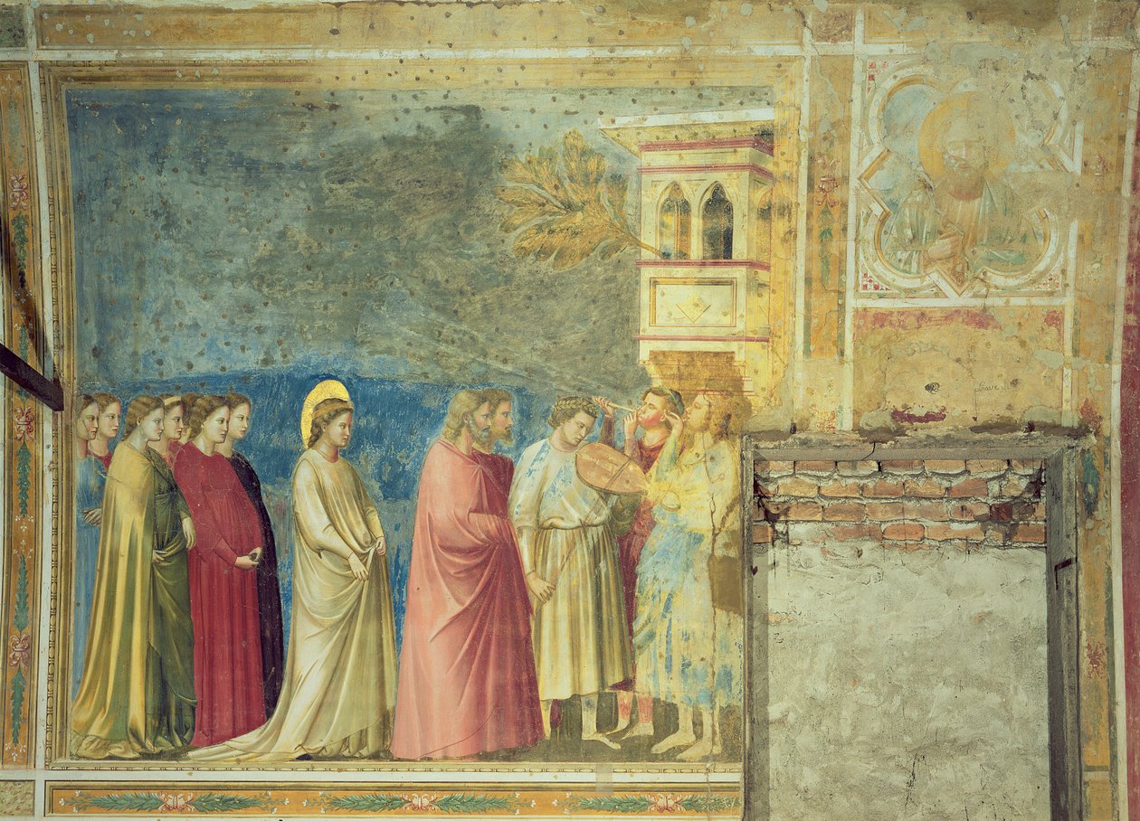 The Virgin's Wedding Procession, c.1305 (post restoration)