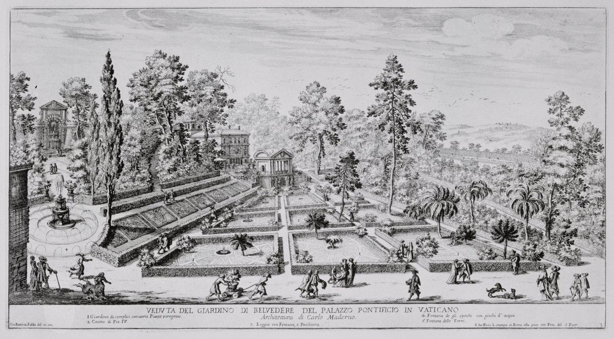 The Pleasure Garden and Pavilion of Pope Pius IV at the Vatican Palace