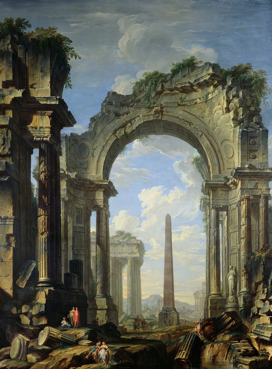 Landscape with Ruins by Giovanni Niccolo Servandoni