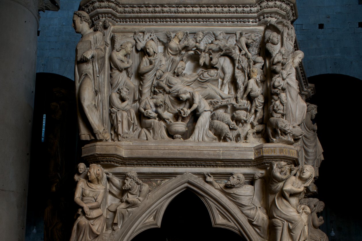 The Annunciation, Nativity and Annunciation to the Shepherds, on the ...