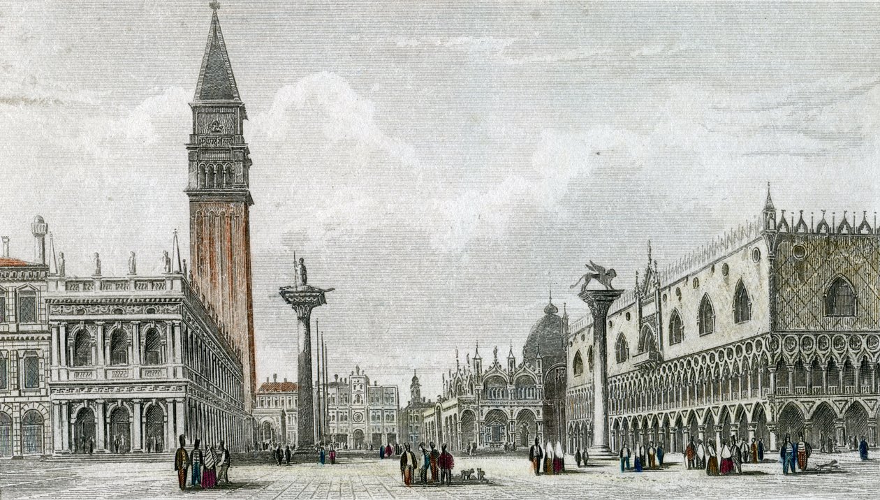 Piazzetta di San Marco by Giovanni Pividor: Fine art print