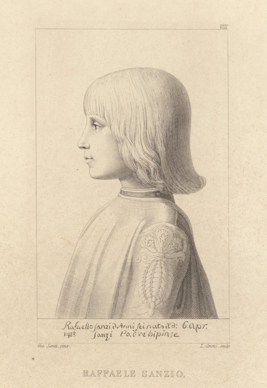 Portrait of the artist Raphael as a young boy