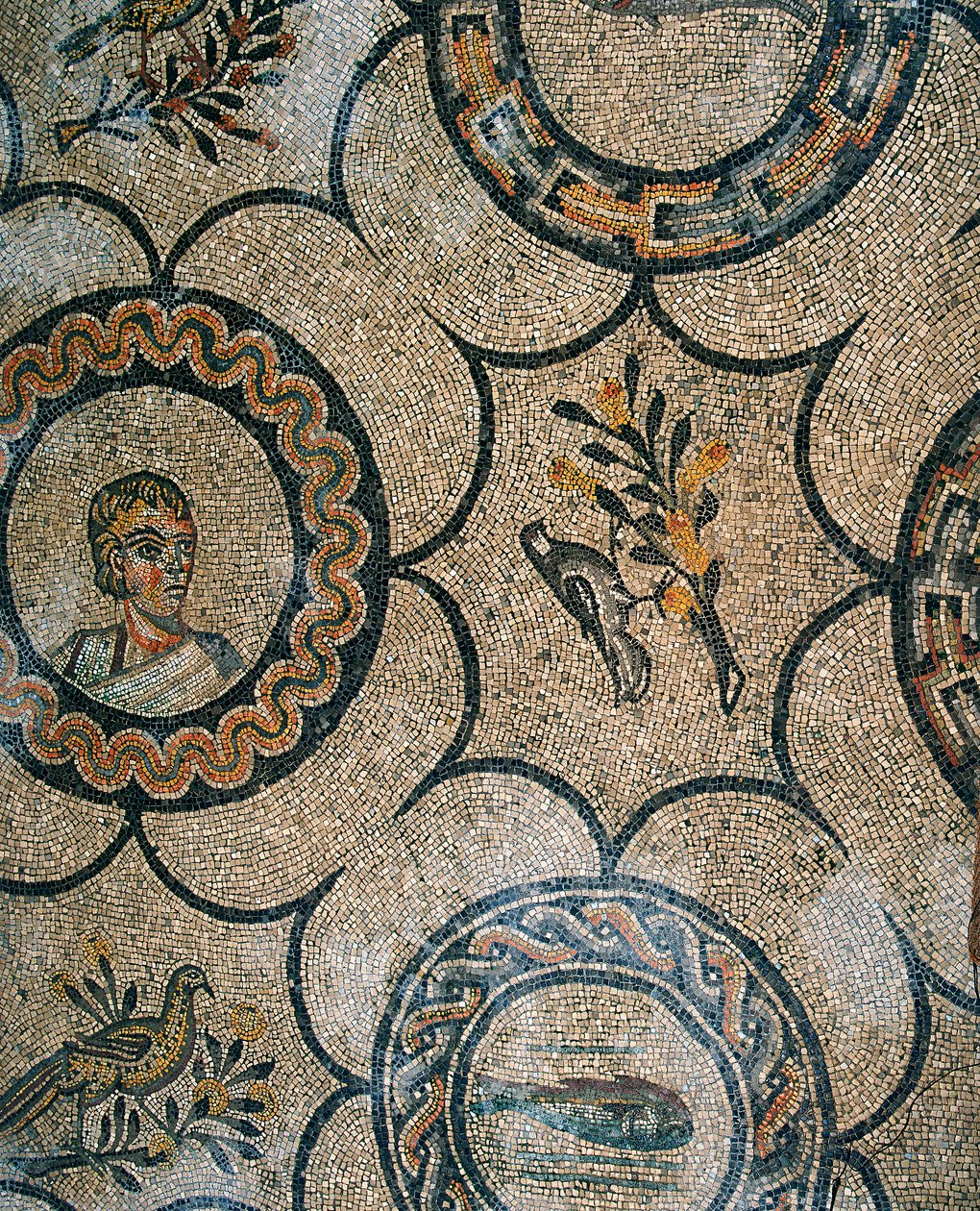 Detail of Floor of the Early Christian Basilica of Aquileia, Udine (detail)