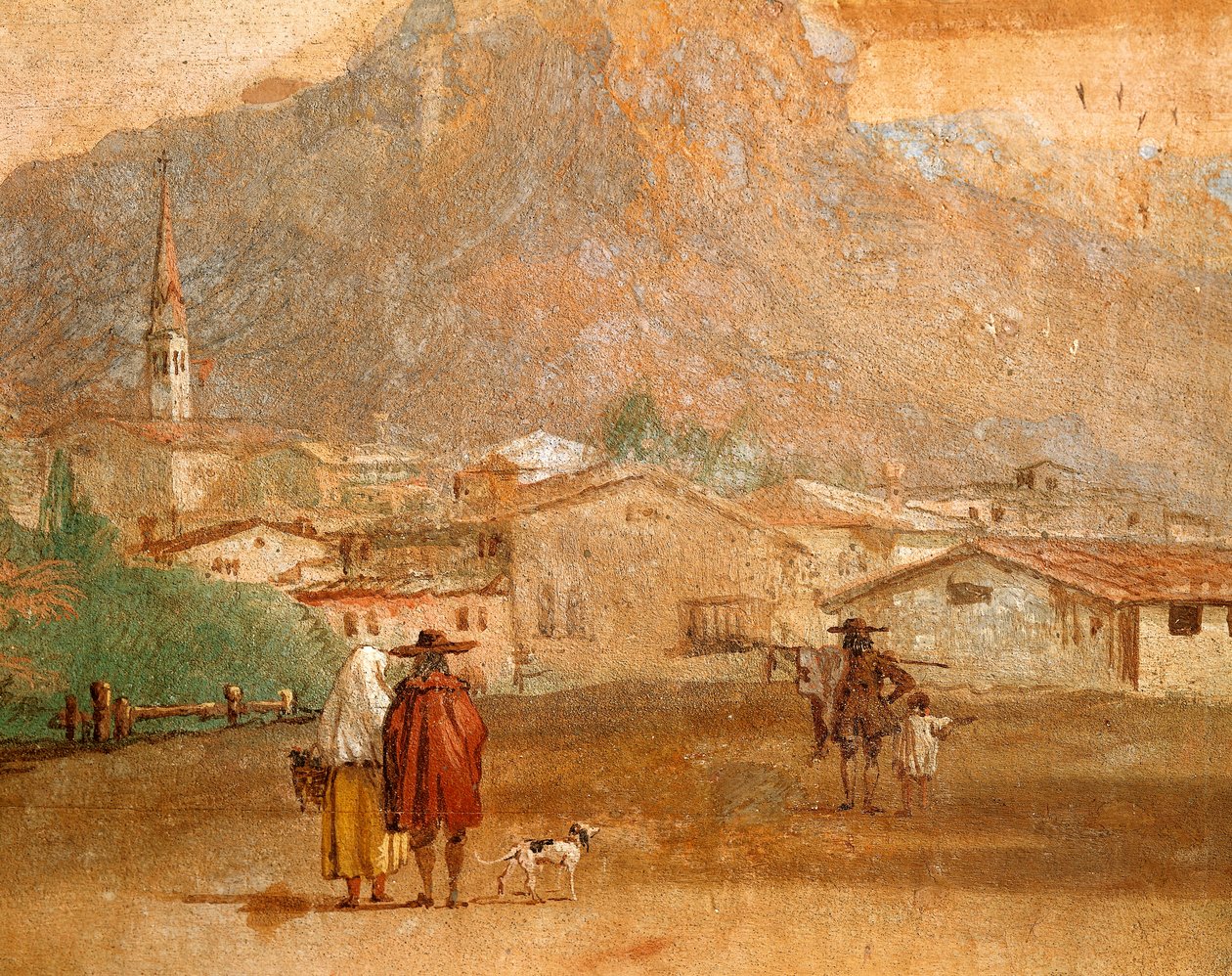 Landscape with Cupid by Giovanni-Battista Tiepolo