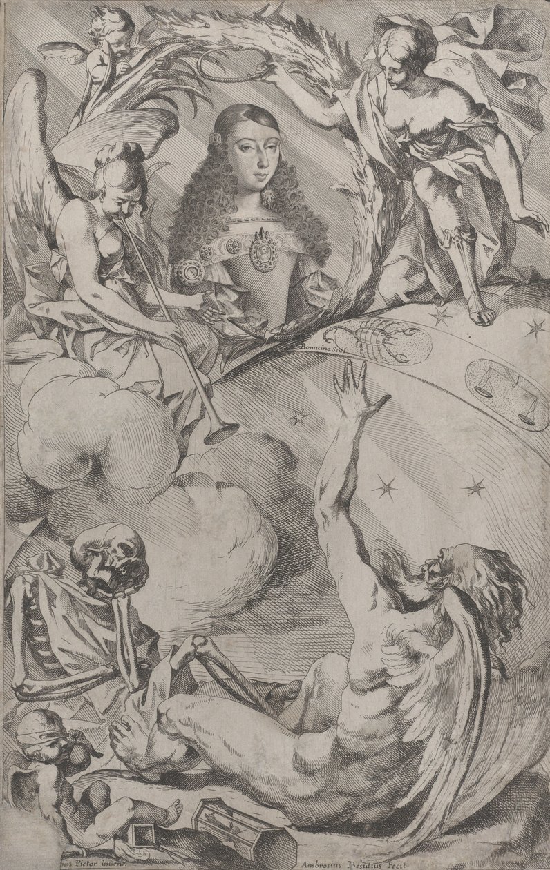 Portrait of Maria Luisa d'Orleans 1662-1689, wife of Charles II of ...