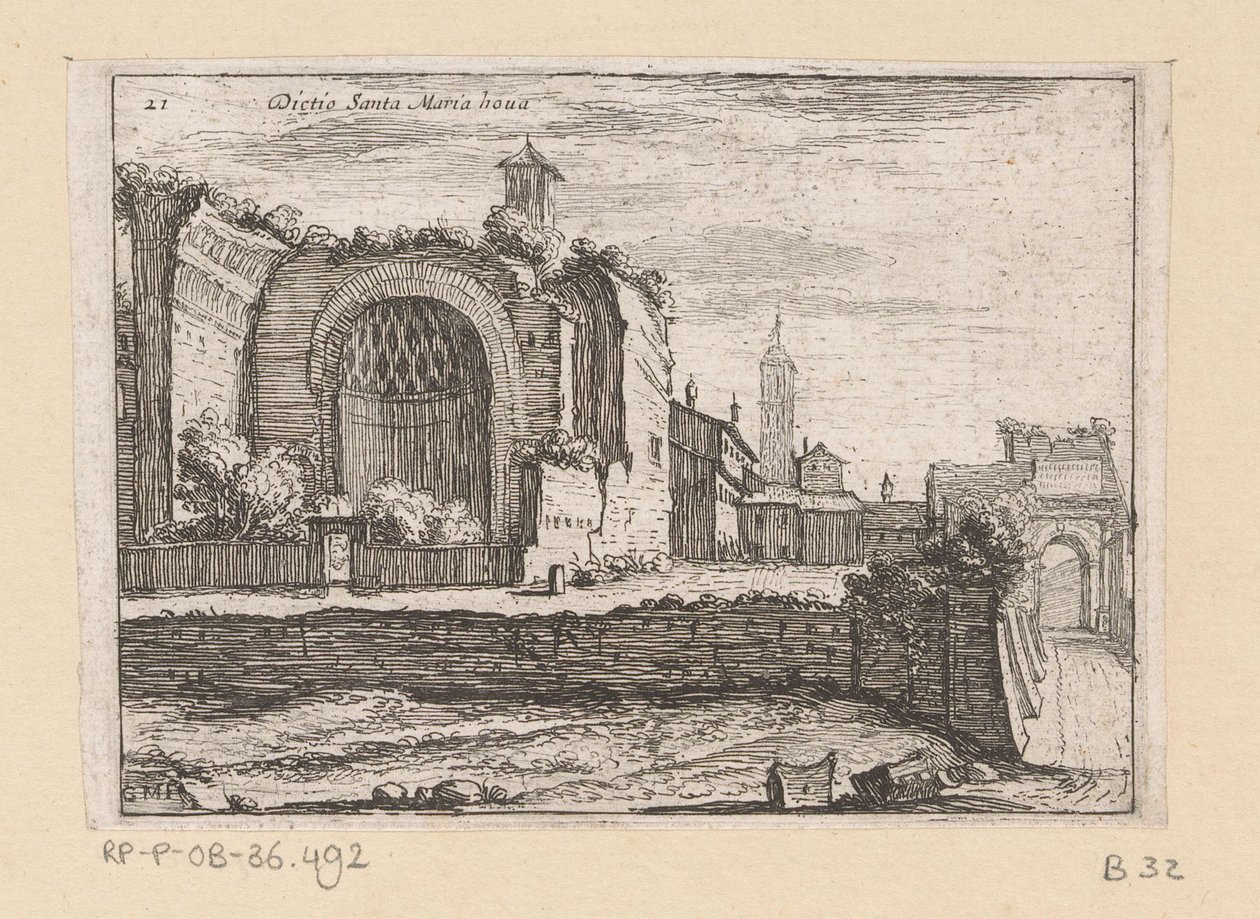 Ruins of the Temple of Venus and Roma in Rome (Views of Rome)