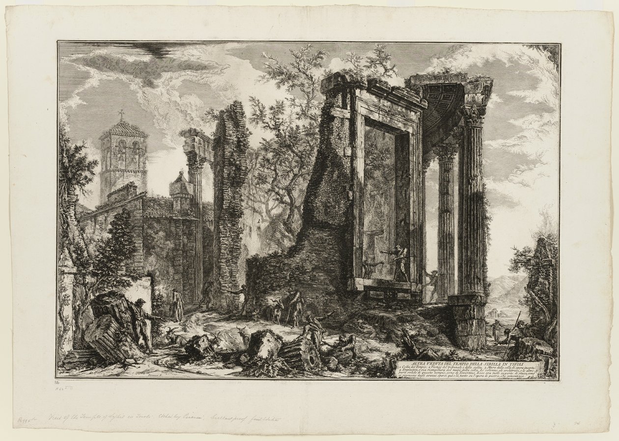 Another View of the Temple of the Sibyl at Tivoli, from Views of Rome
