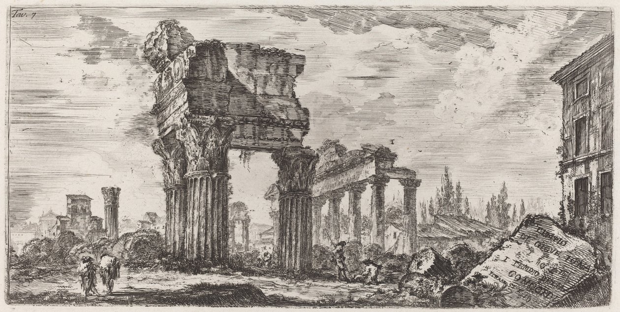 Temple of Jupiter Tonans by Giovanni Battista Piranesi