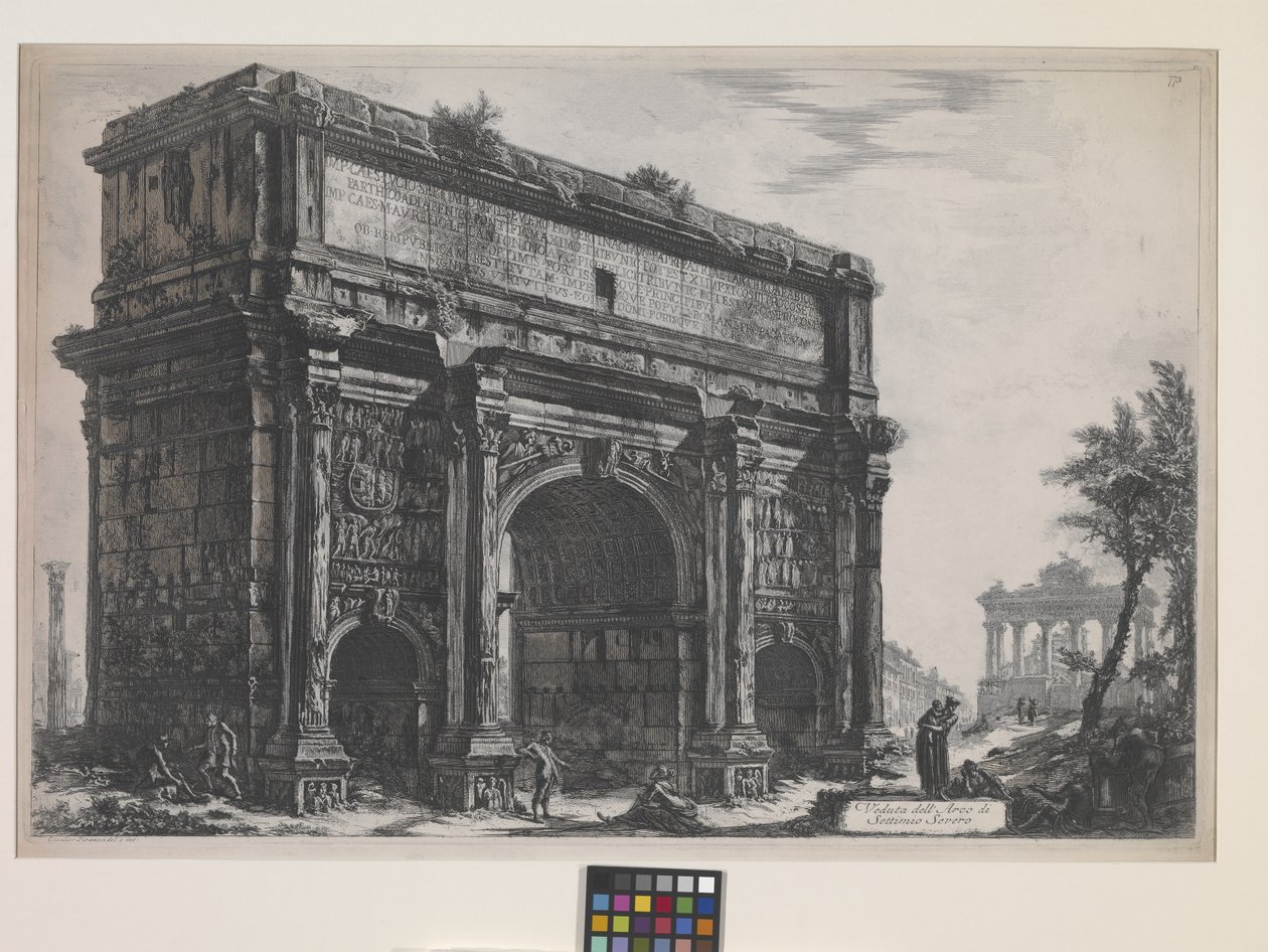 The Arch of Septimus Severus by Giovanni-Battista Piranesi