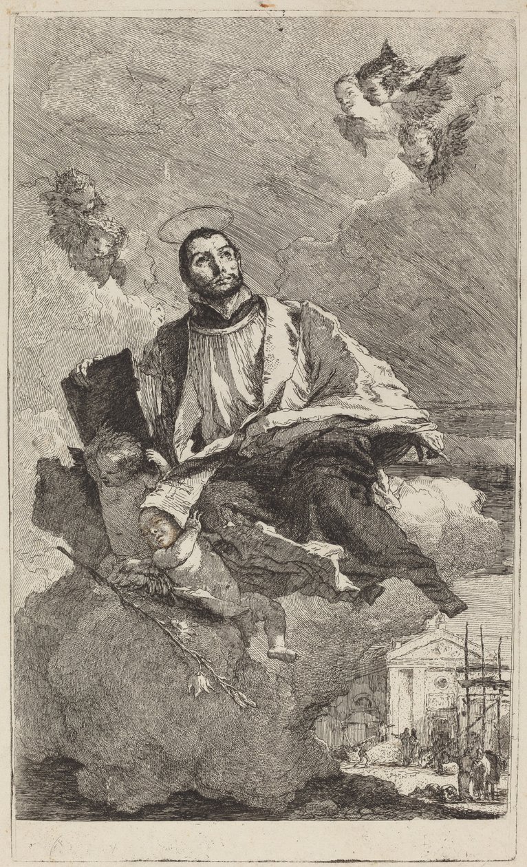 Saint Gaetano of Thiene by Giovanni Domenico Tiepolo