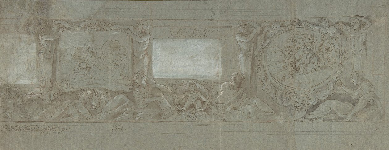 Design for a Wall Decoration with the Sacrifice of Abraham and the ...