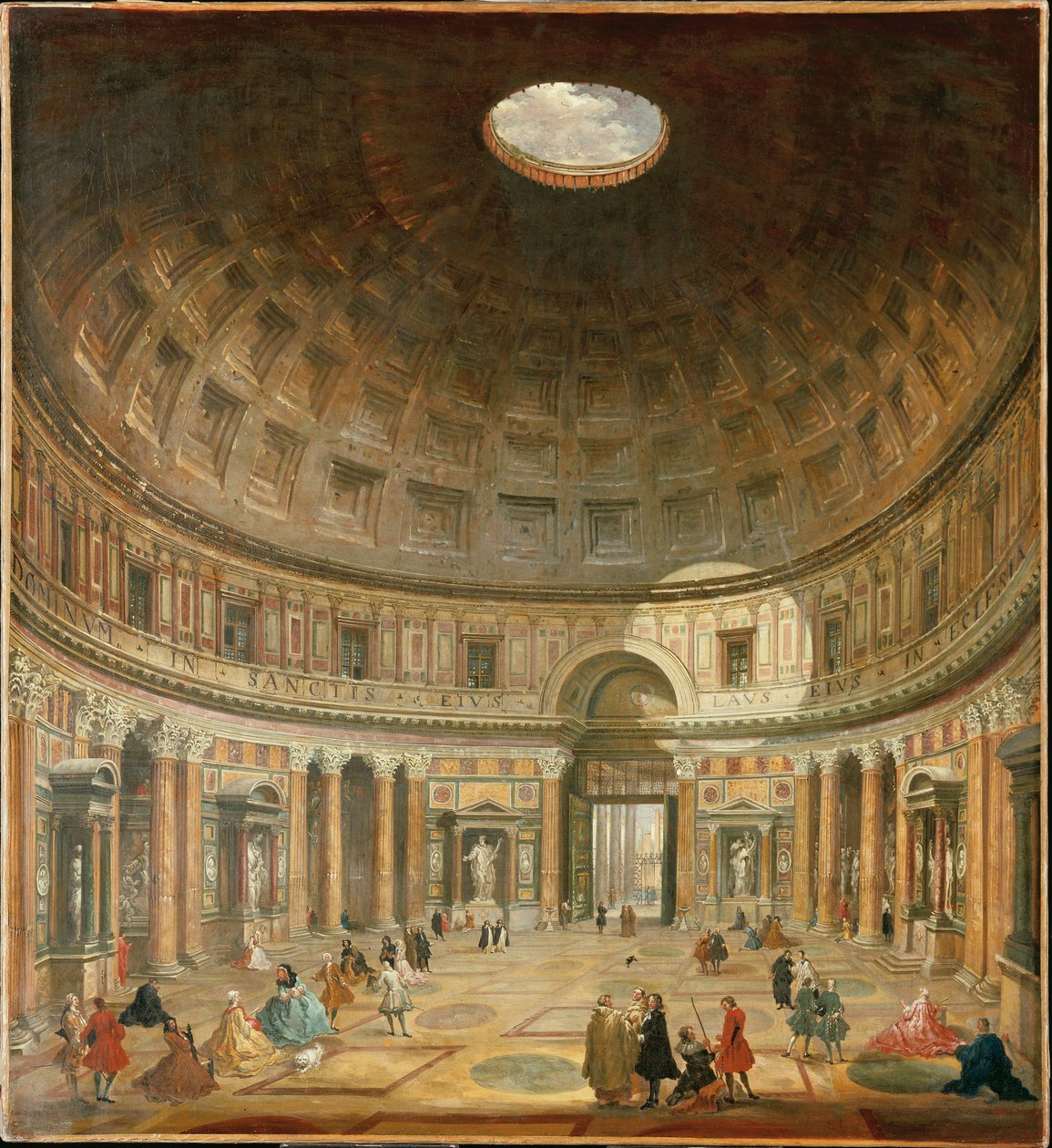 The Interior of the Pantheon, Rome by Giovanni Paolo Pannini