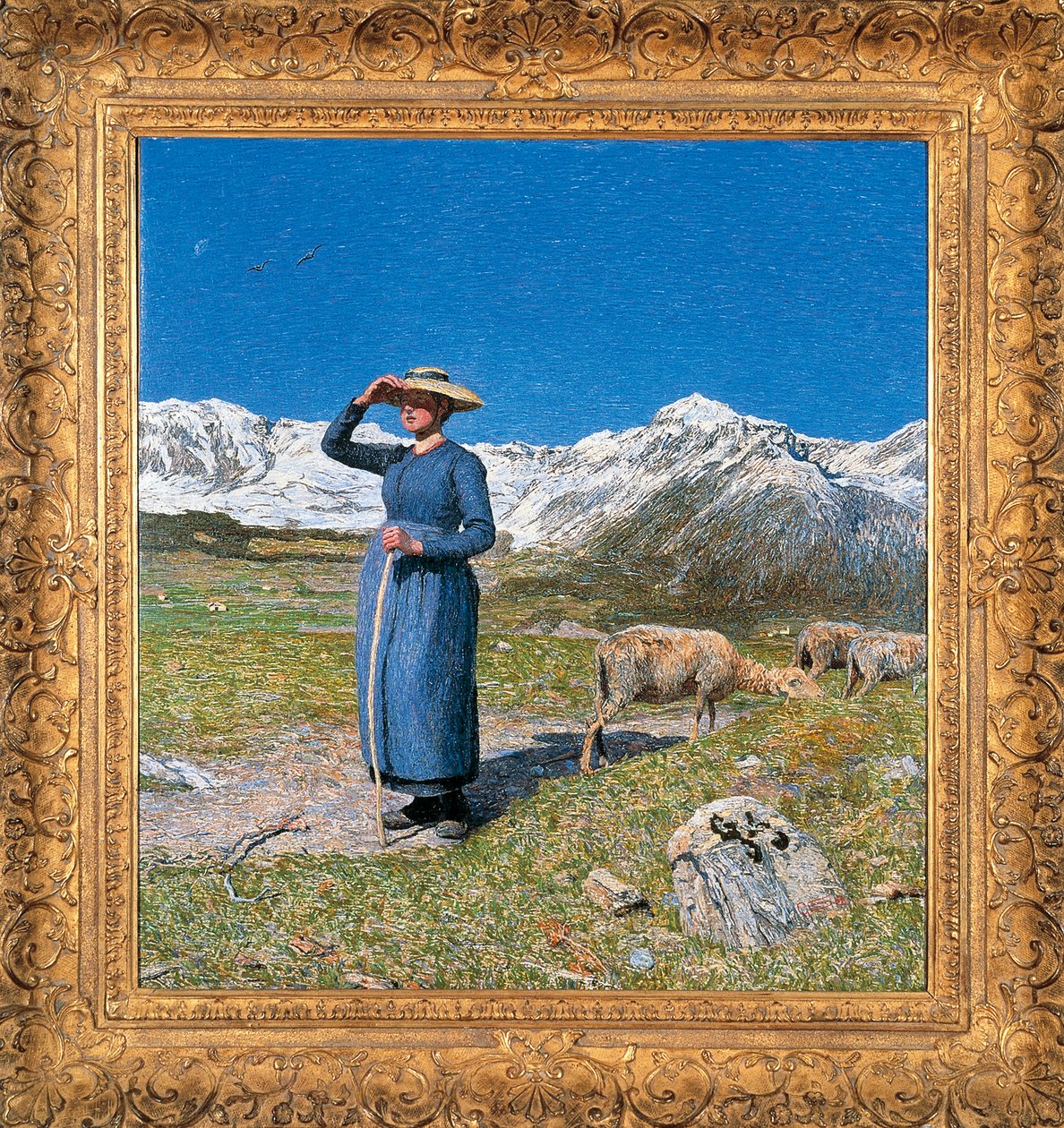 Midday in the Alps by Giovanni Segantini: Fine art print