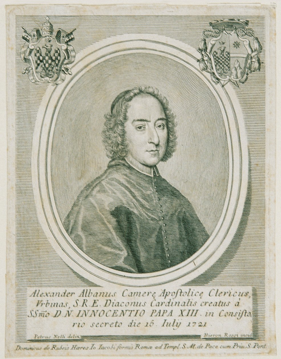 Cardinal Alessandro Albani by Girolamo Rossi