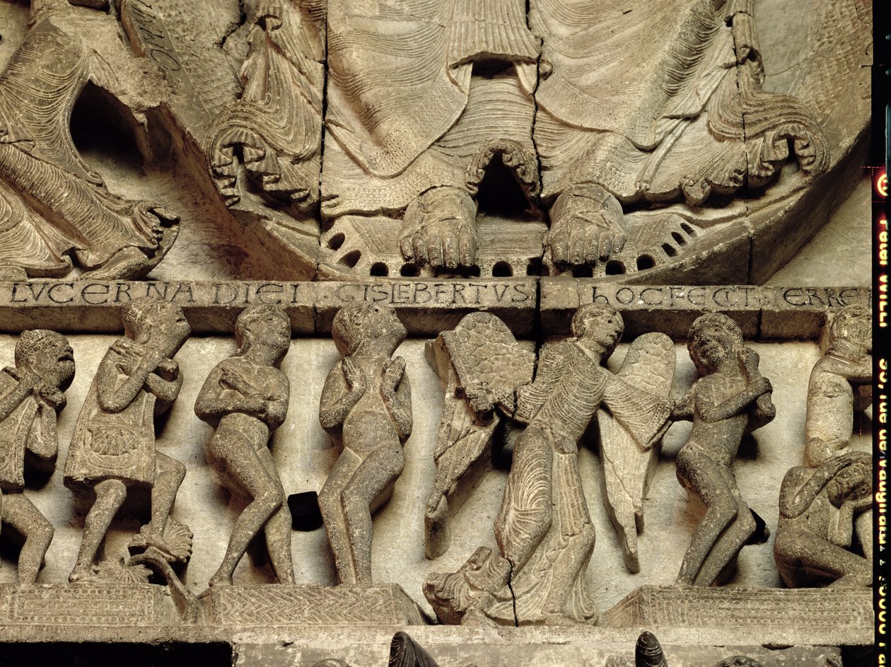 West Portal tympanum depicting the Last Judgement (detail)