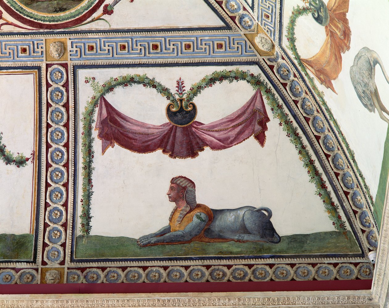 Camera con Fregio di Amorini, Sphinx (detail)
