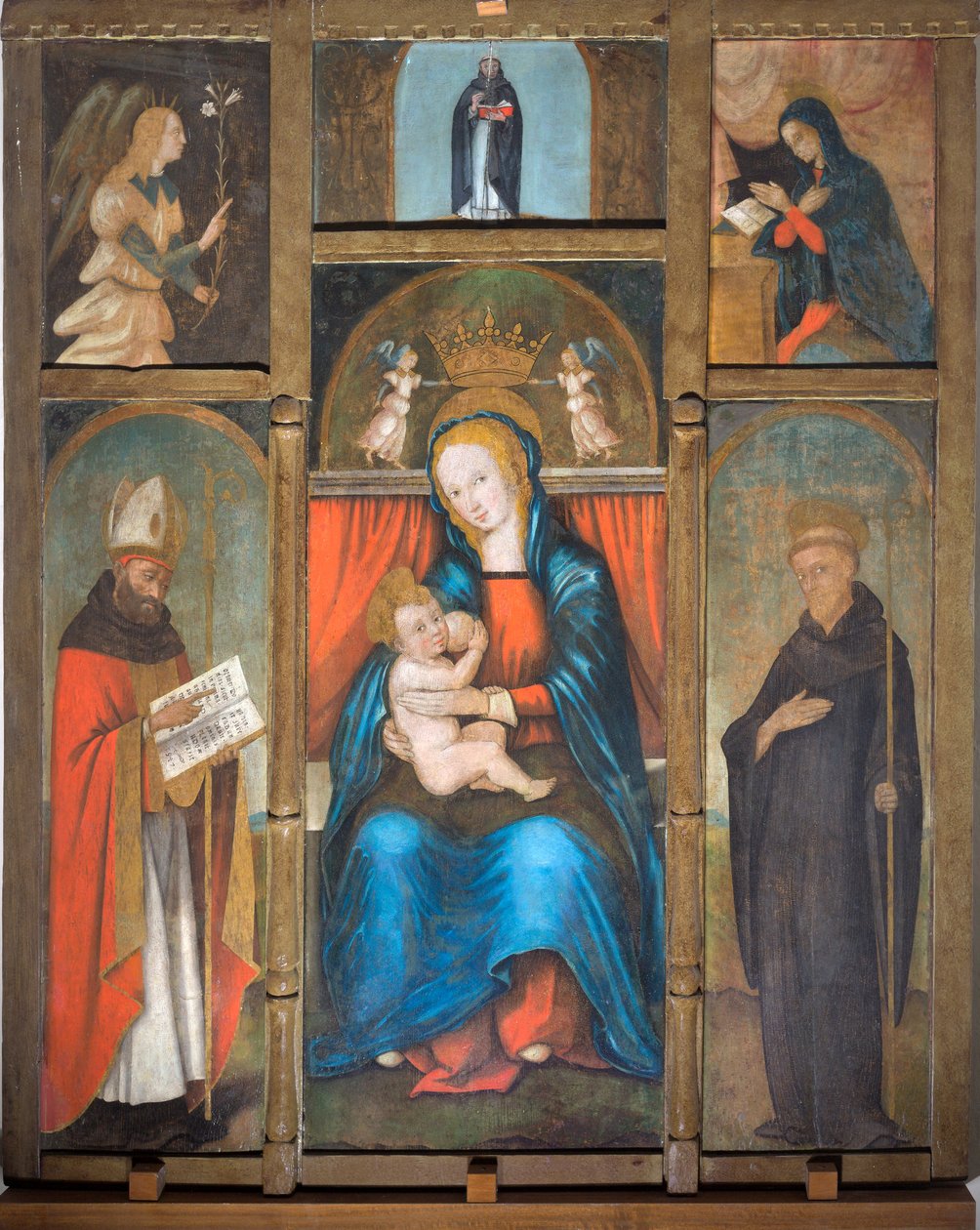 Polyptych of the Virgin by Giulio de Rossi: Fine art print