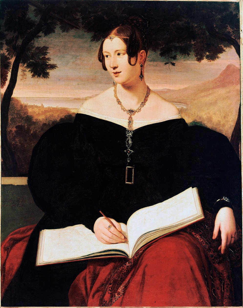 Portrait of the Countess Rucellai by Giuseppe Bezzuoli