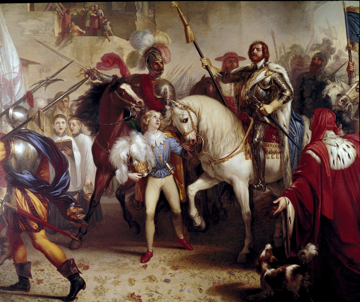 The entry of Charles VIII into Florence by Giuseppe Bezzuoli
