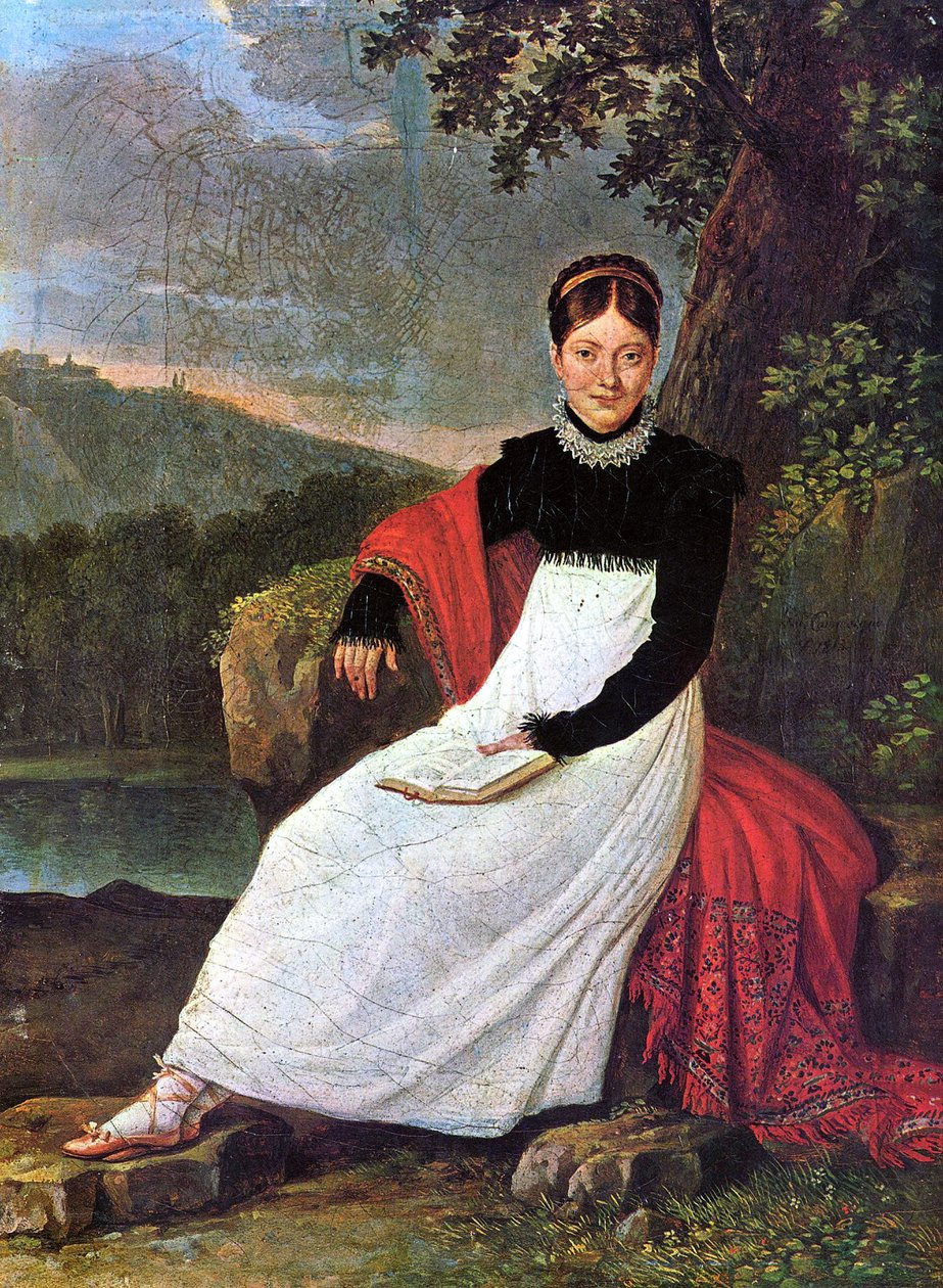 Queen Caroline of Naples in Traditional Neapolitan Farmer Costume