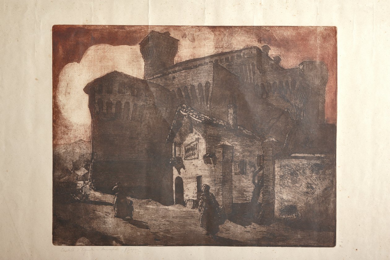The Castle of Vignola by Giuseppe Graziosi: Fine art print