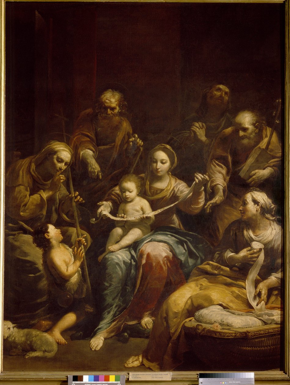 The Holy Family by Giuseppe Maria Crespi: Fine art print