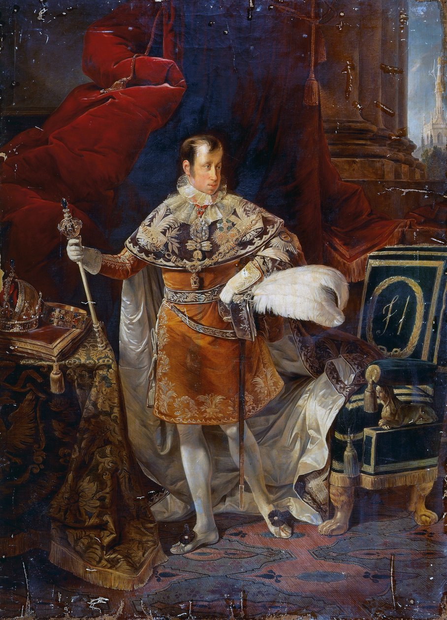 Portrait of Ferdinand I of Austria by Giuseppe Molteni