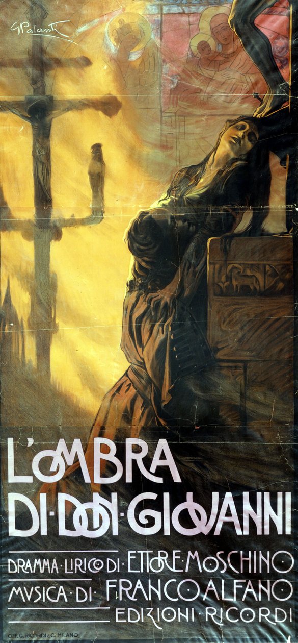 Poster for the Opera 'L'ombre de Don Giovanni' by Franco Alfano