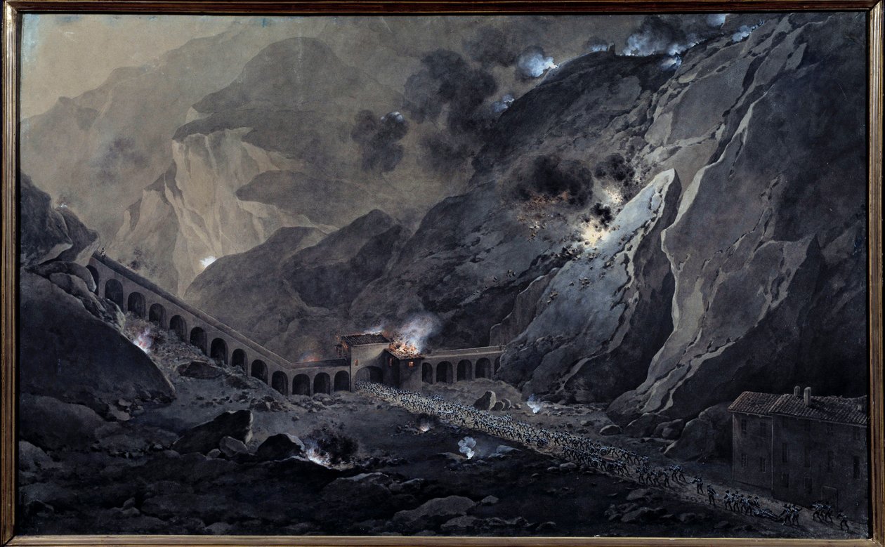First Italian Campaign (1796-1797): Passage of French artillery, by ...