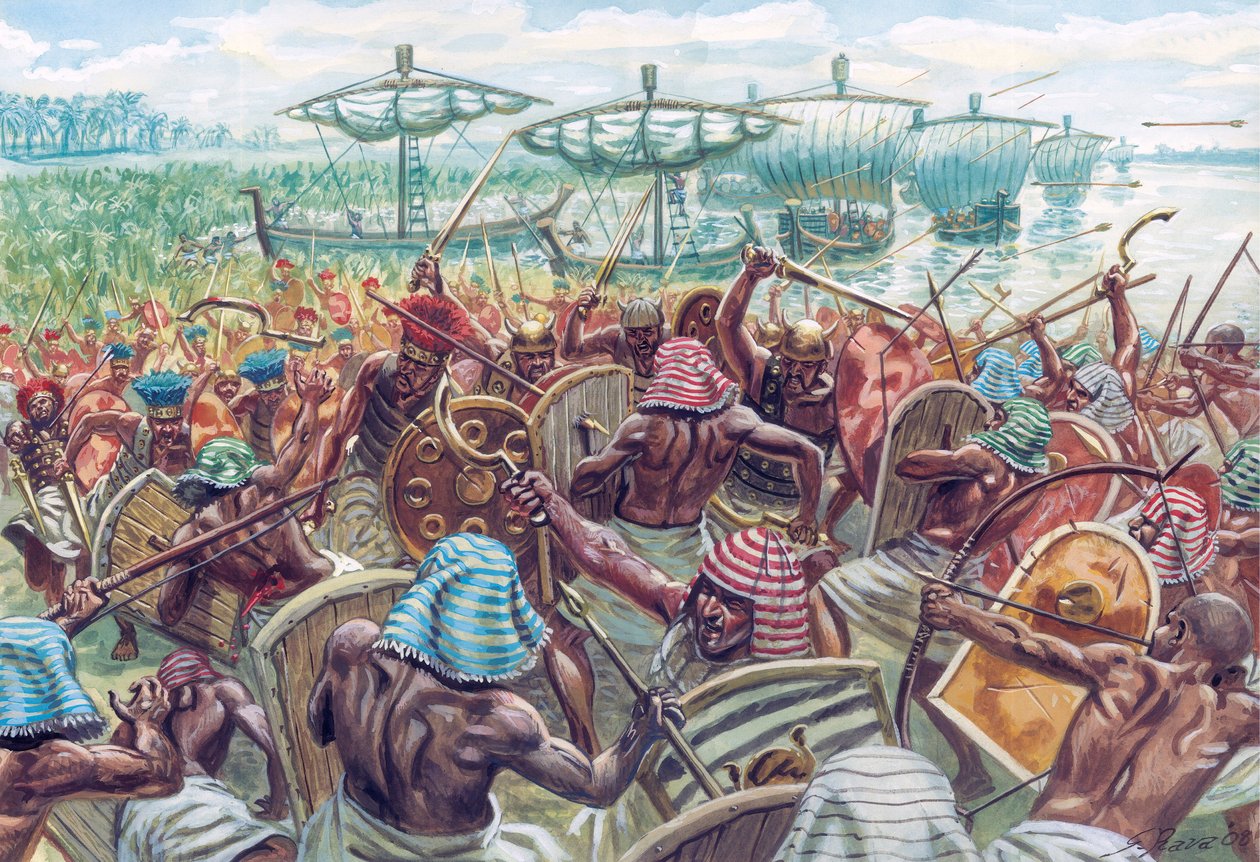 Battle of the Delta (Illustration) by Giuseppe Rava