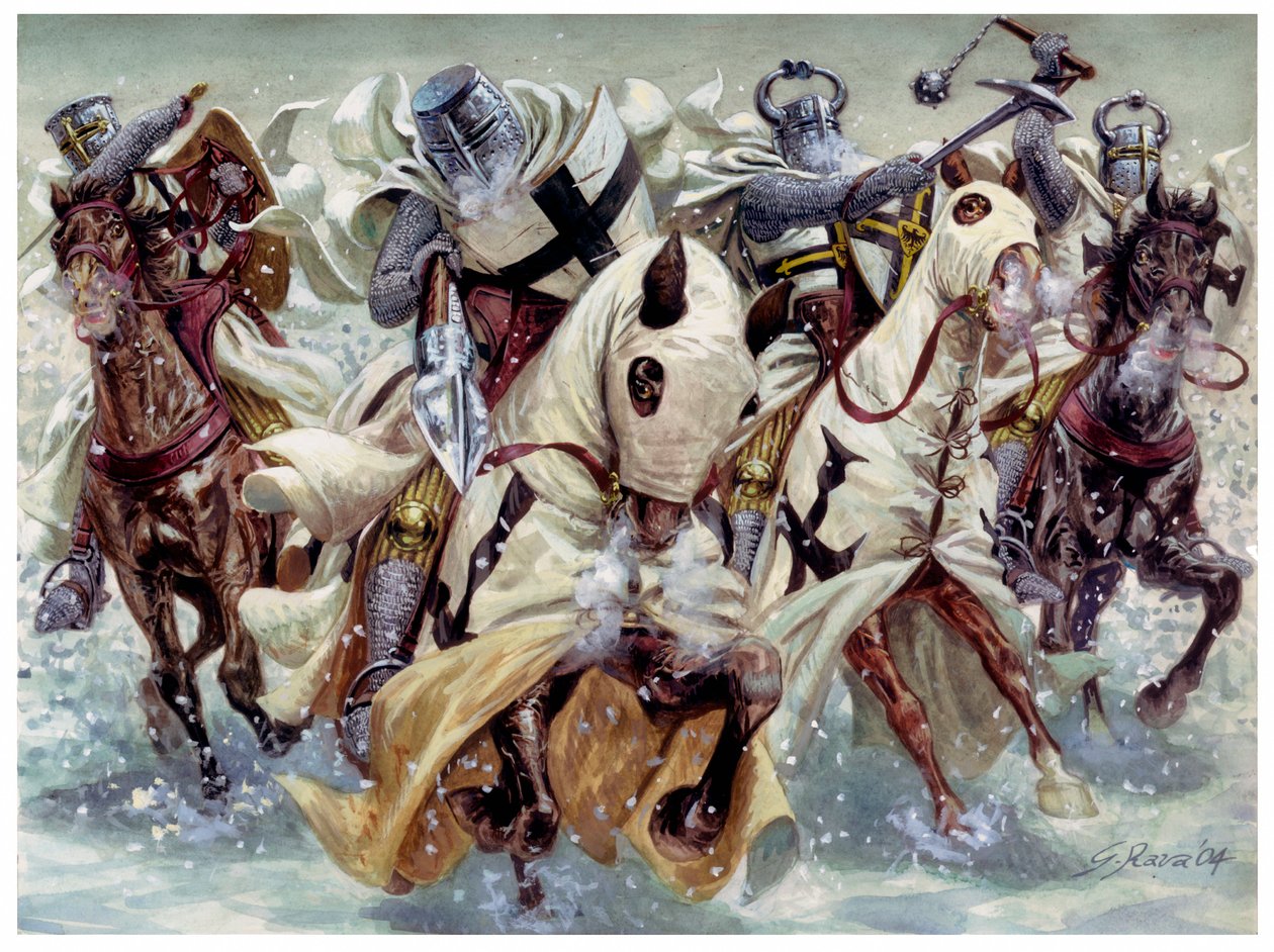 Battle of Lake Peipous by Giuseppe Rava: Fine art print